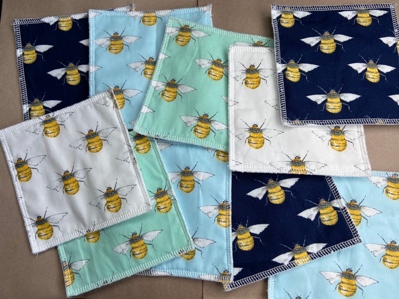 10 Random Mix Set of Reusable Washable Baby Face Nappy - Etsy