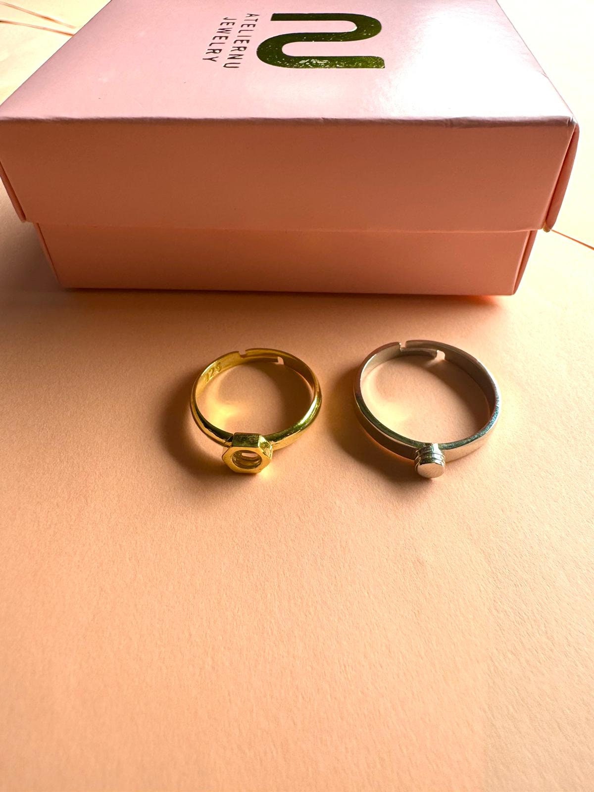 Matching Couples Ring Set, Rings for Women Men Lover Couple Ring Set ...