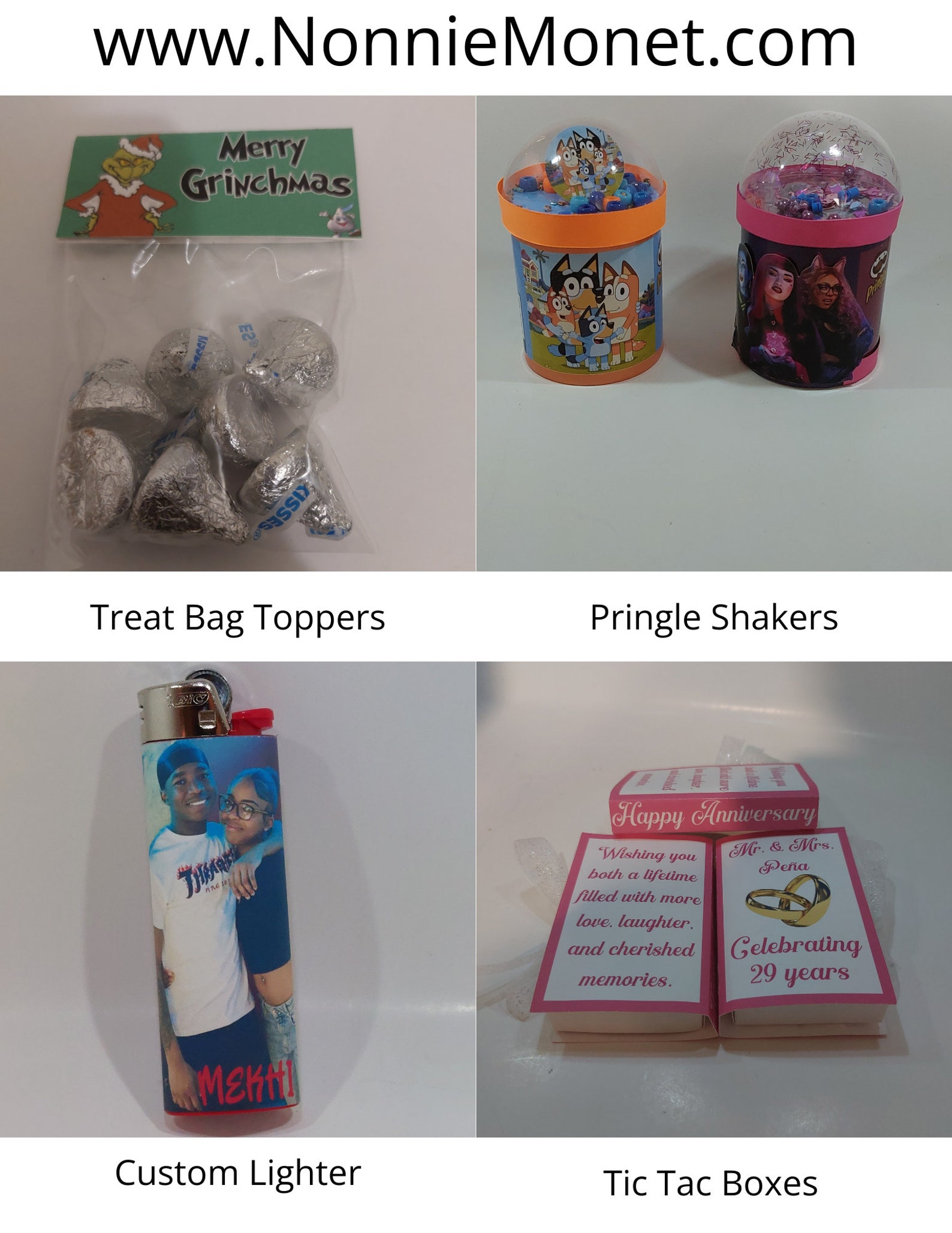 CUSTOM PARTY FAVORS Add Ons, Chip Bags, Party Favors, Custom Party ...
