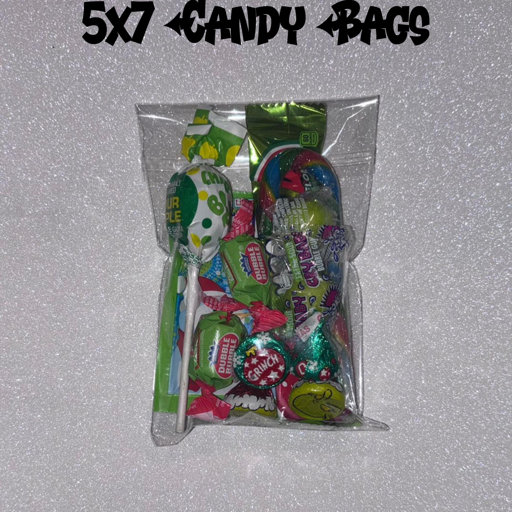Green Grinch Inspired Mini Candy Bags, Candy Bags Birthday Party Candy ...
