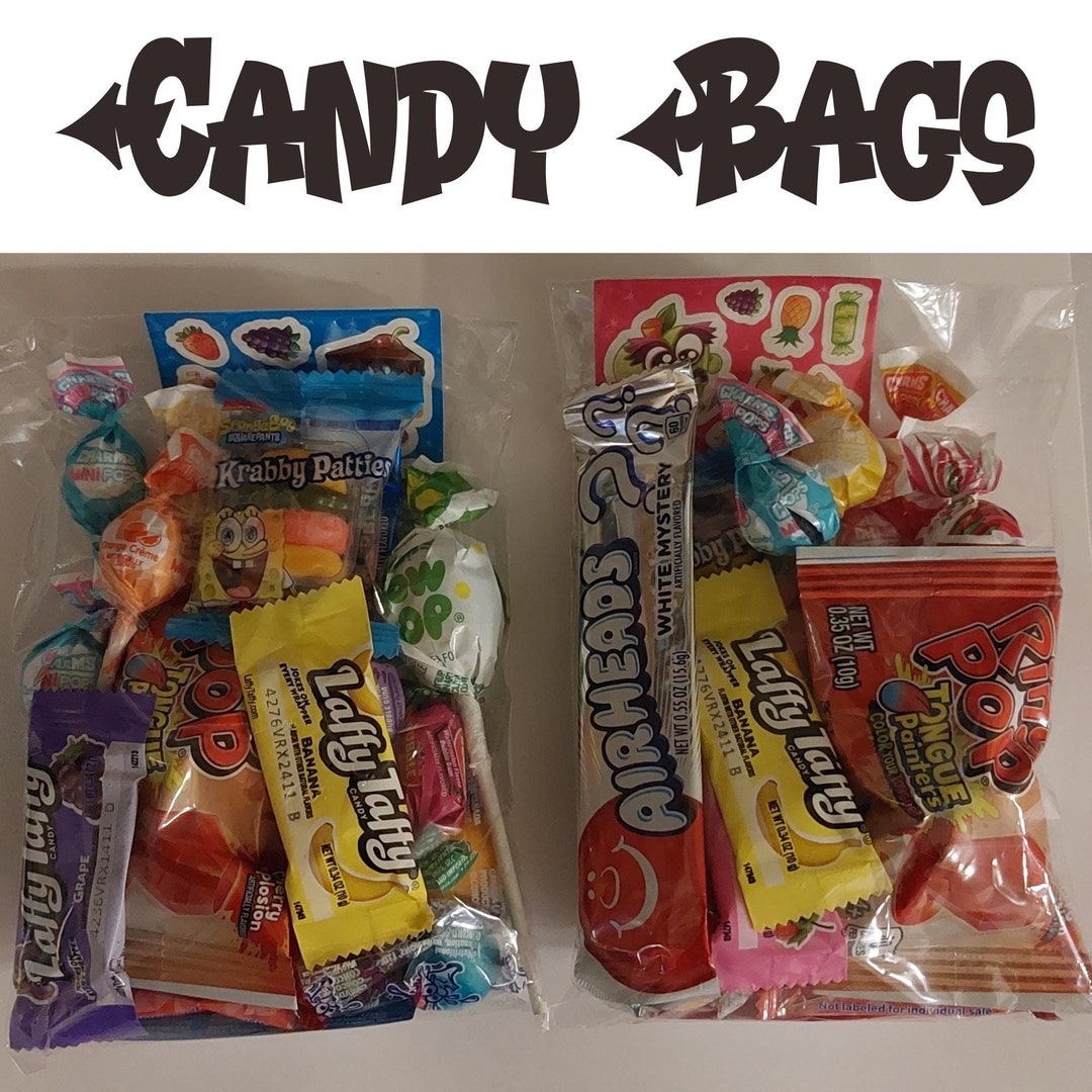 Birthday Party Candy Bags, Candy Packs, Party Candy, Goodie Bags, Pre ...
