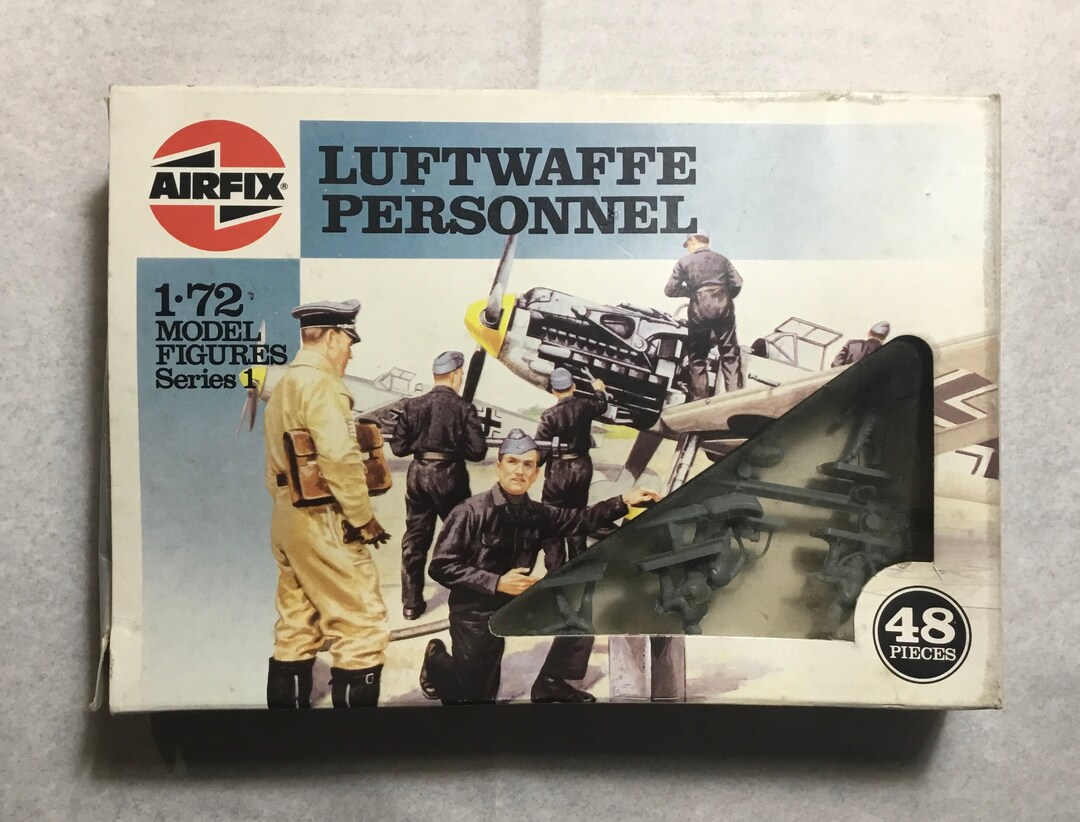 Airfix 1.72 Model Figures lutwaffe Personnel Ref. 01755 1987 Made in ...