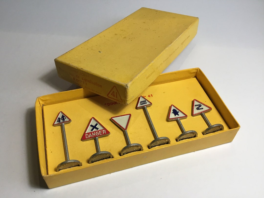 Dinky Toys Road Signs Ref. 41F (1953-1959) Made in France - Etsy