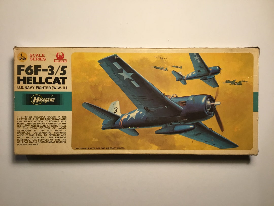 Hasegawa Hales 1/72 F6F-3/5 Hellcat (1981) Made in Japan - Etsy