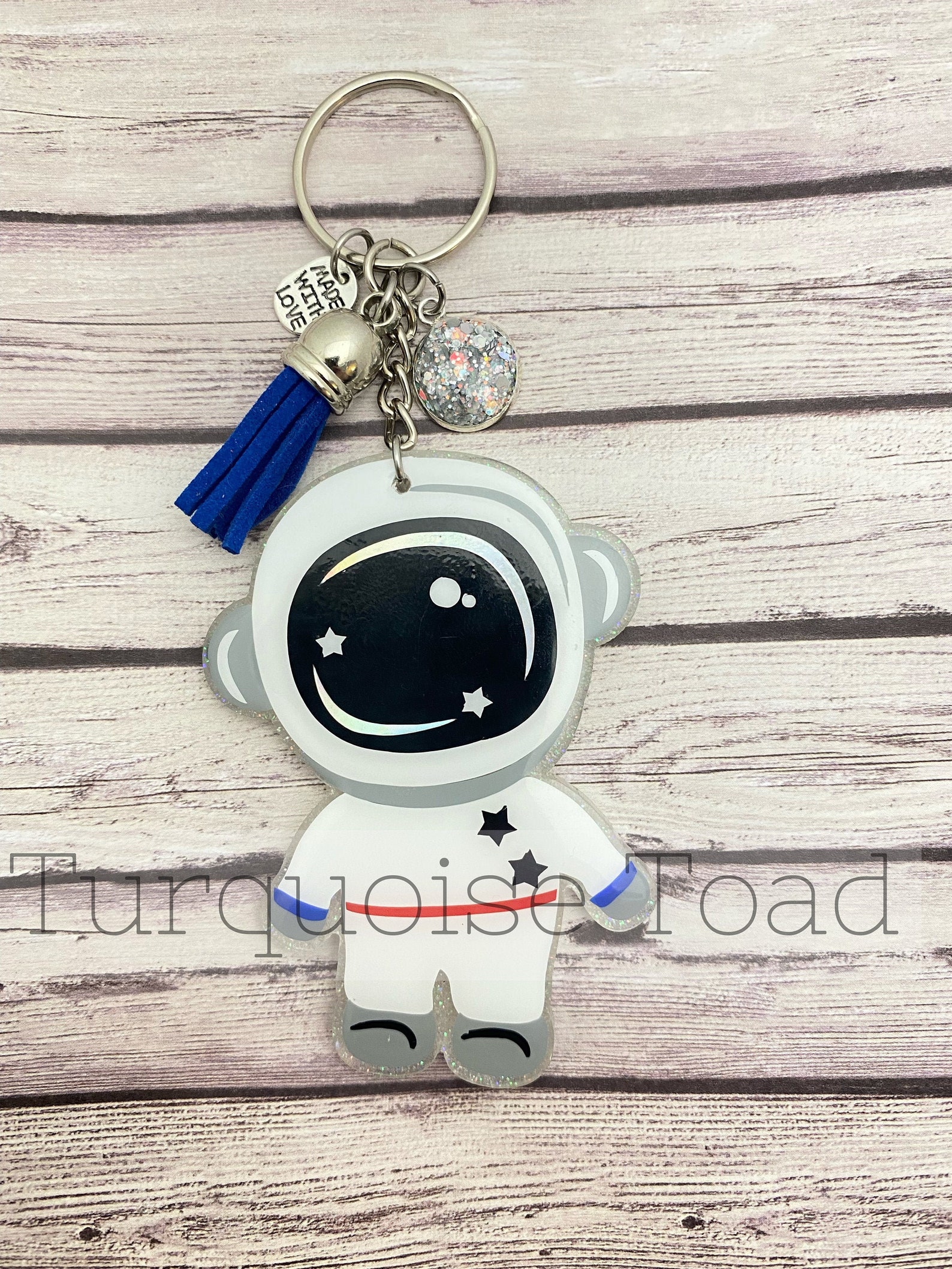 Astronaut Keychain Acrylic Keychain Space Keychain Zipper | Etsy
