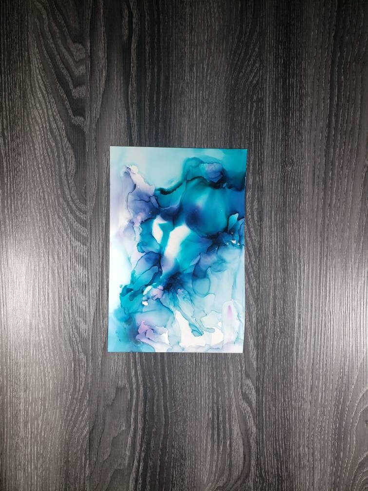 Abstract Blue and Purple Painting original abstract bathroom | Etsy