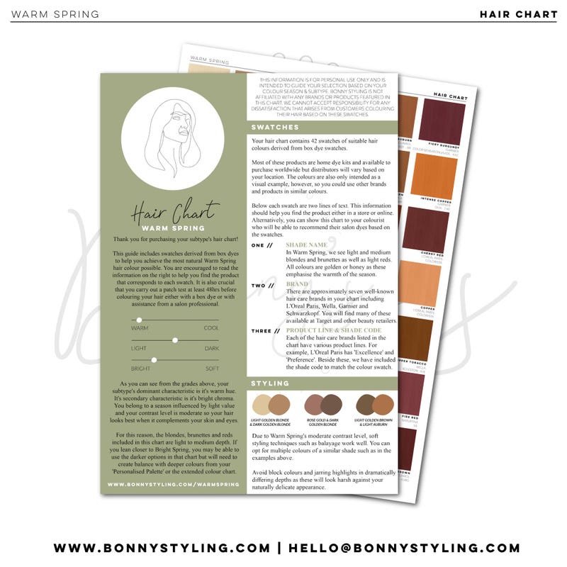 Warm Spring Palette - Etsy