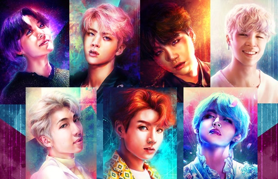 BtS Impresiones de Arte - Etsy España