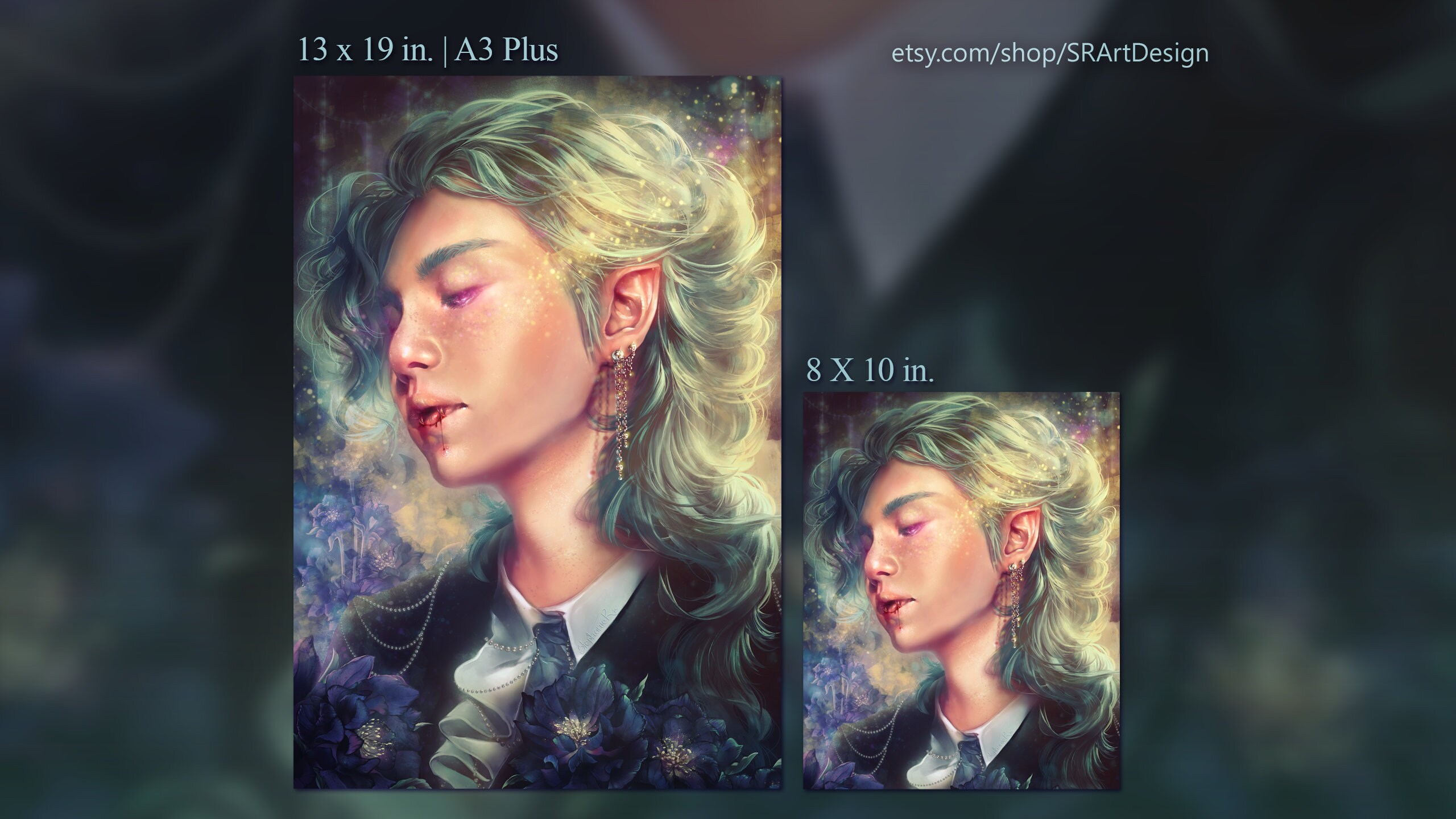 Art Print- Vampire Yoongi Detailed Art - Etsy