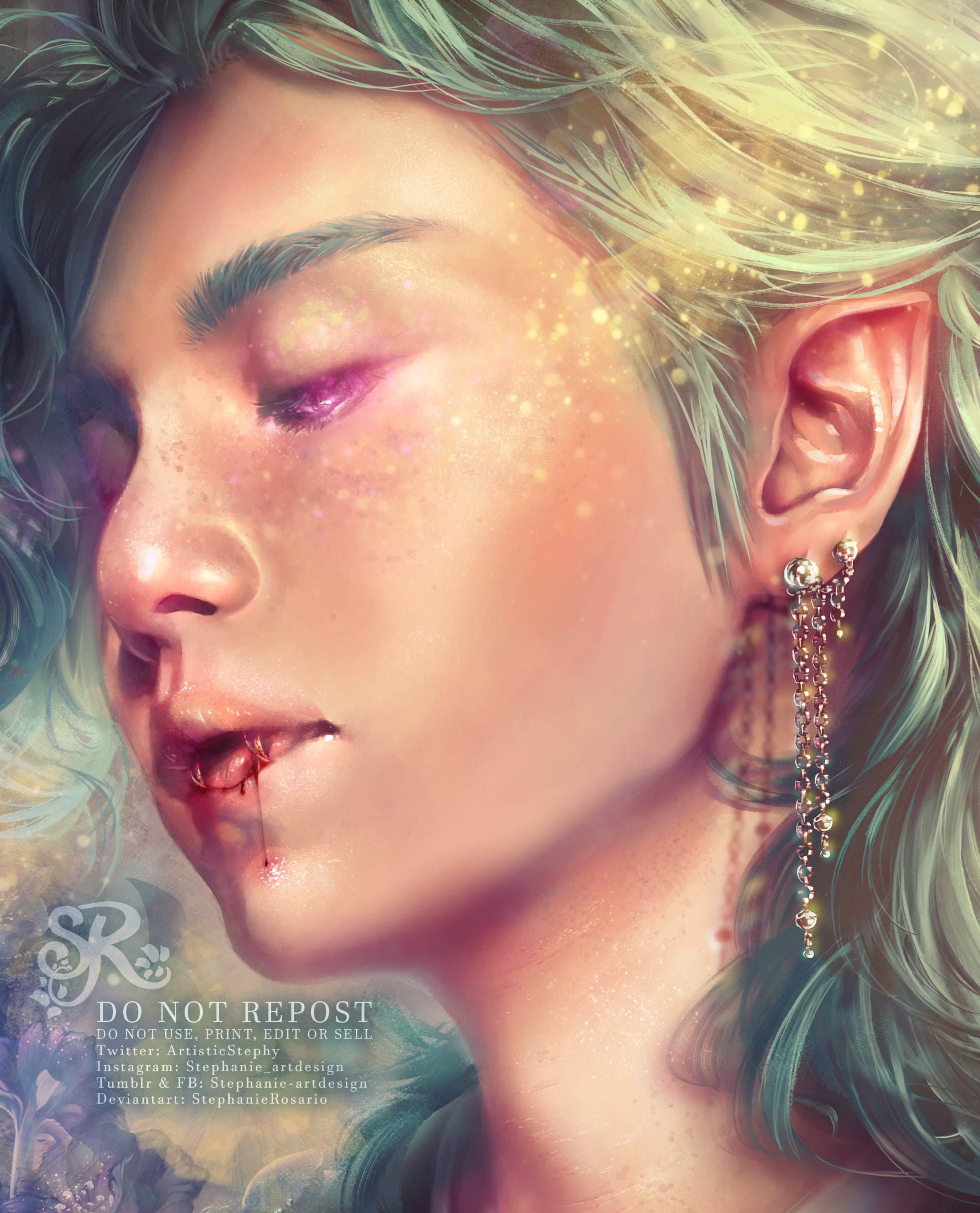 Art Print- Vampire Yoongi Detailed Art - Etsy