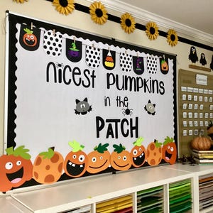 Nicest Pumpkins in the Patch October Bulletin Board Kit; Halloween ...