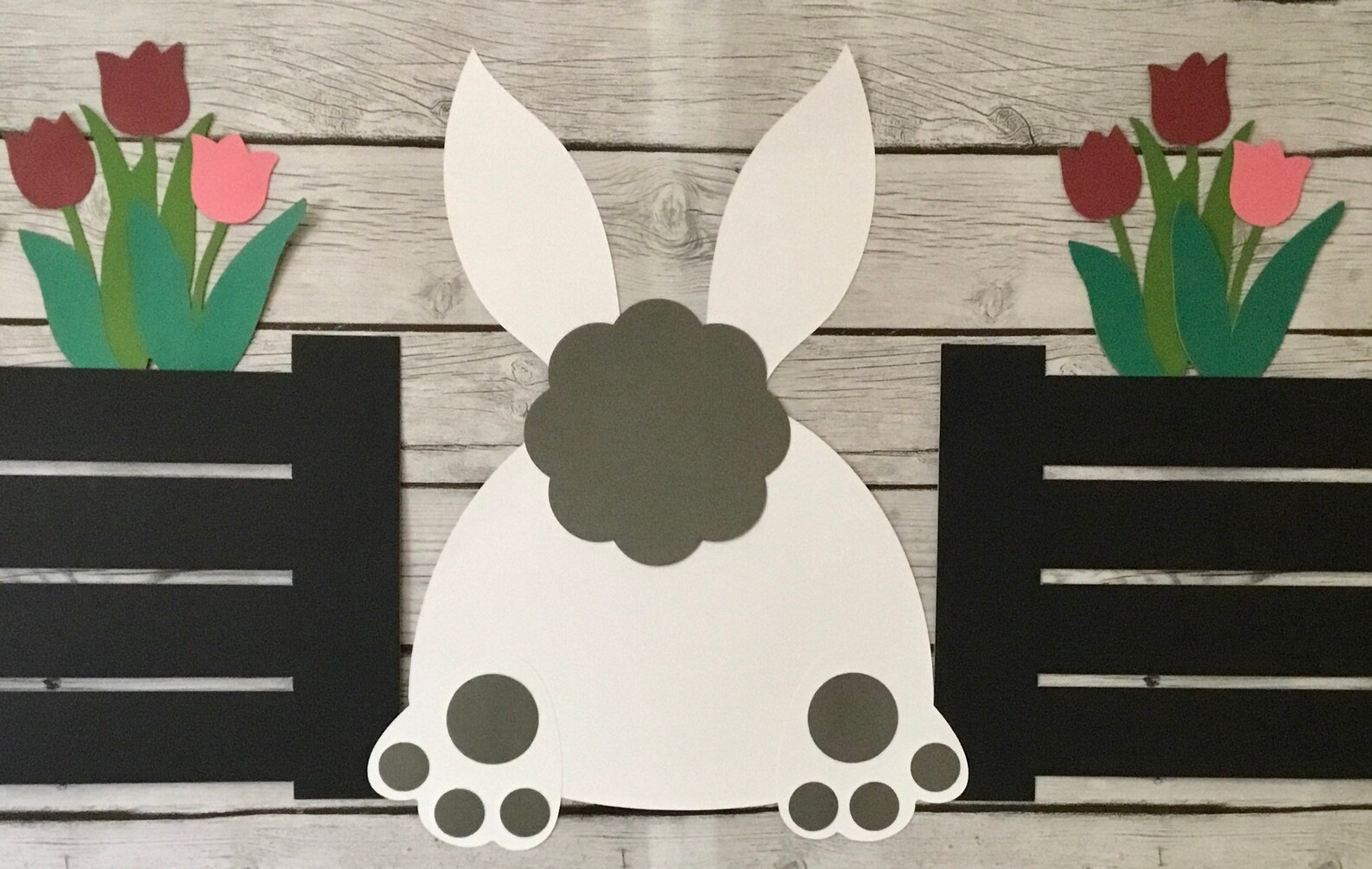Easter Bunny Bulletin Board Spring Easter Pre Made Welcome - Etsy