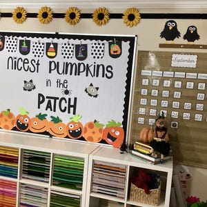 Nicest Pumpkins in the Patch October Bulletin Board Kit; Halloween ...
