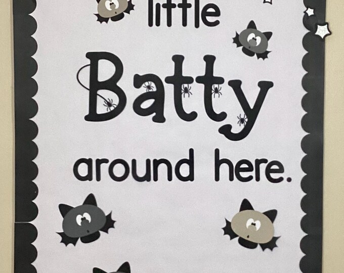 Halloween "things Are a Little Batty Around Here." Door Decor ...