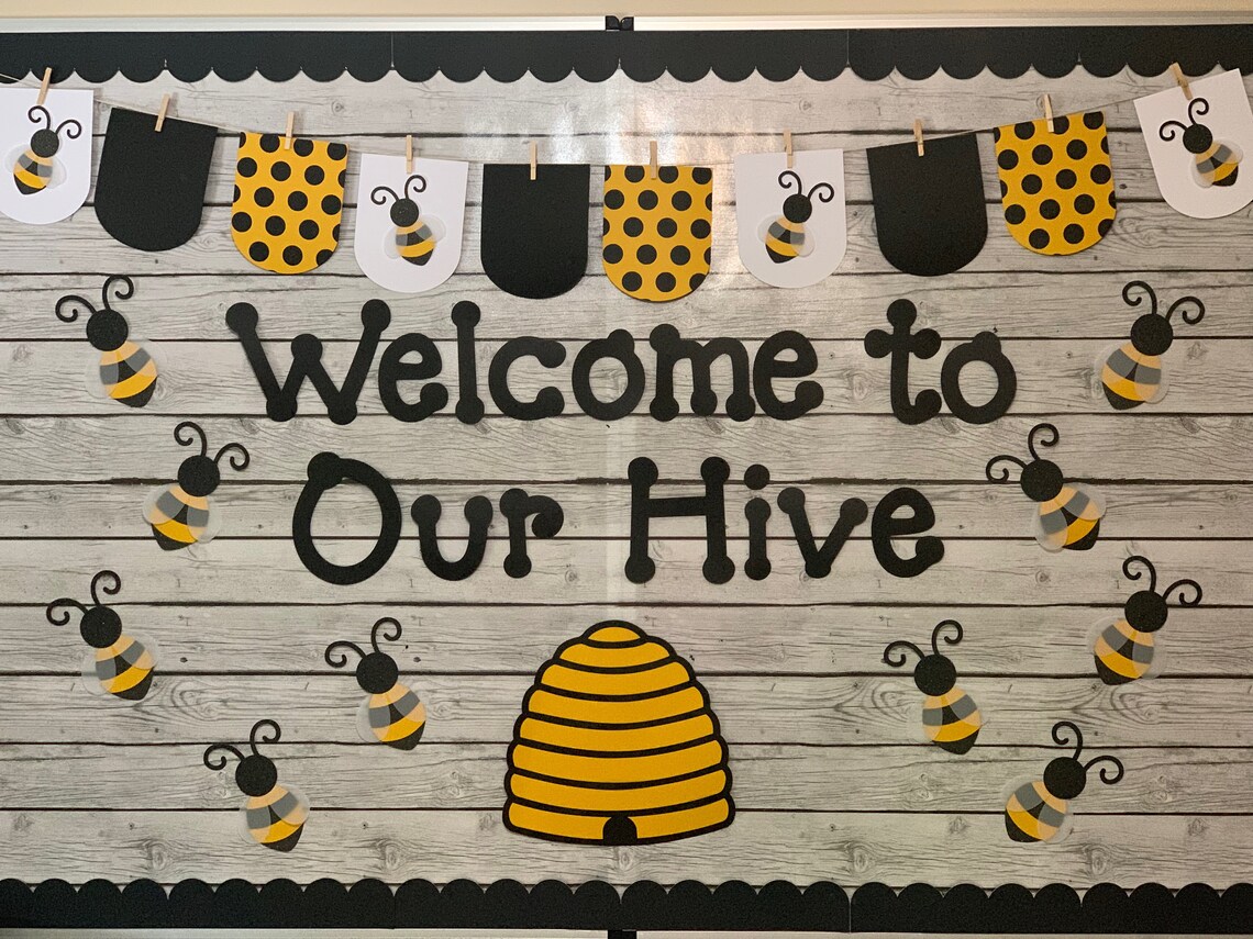 Welcome to Our Hive Bumble Bee Themed Pre-made Bulletin - Etsy