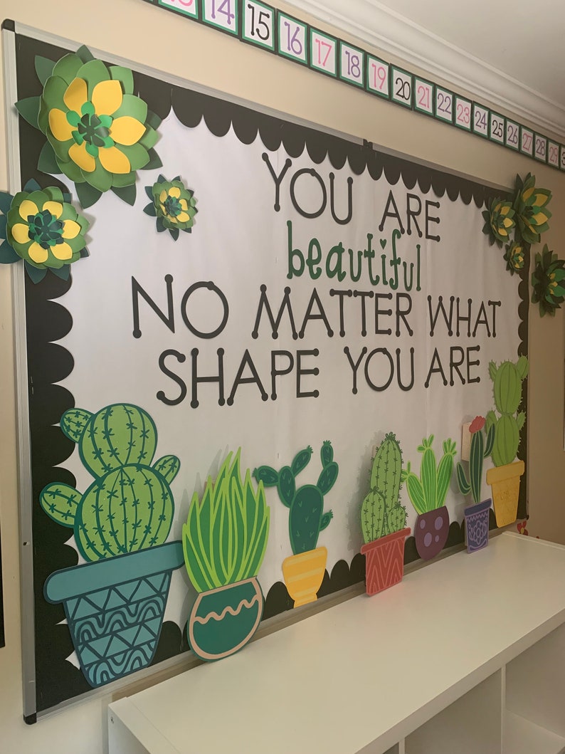 Cactus Themed Bulletin Board Classroom Decor Bulletin - Etsy