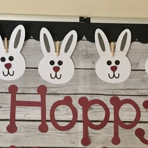 Easter Bunny Bulletin Board, Spring, Easter, Pre Made, Welcome Spring ...