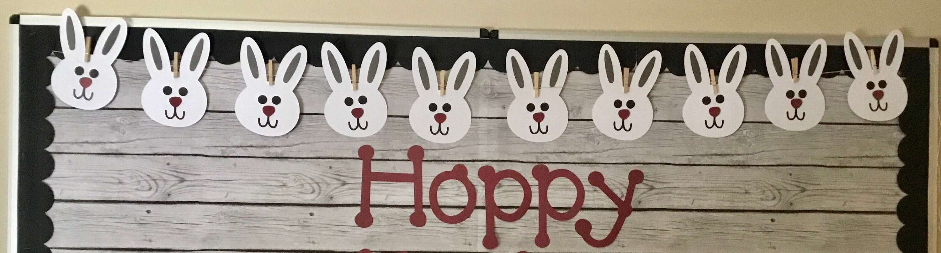 Easter Bunny Bulletin Board Spring Easter Pre Made Welcome - Etsy