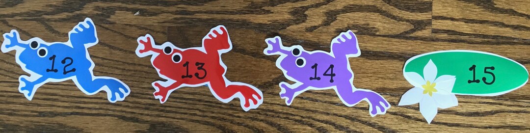 Social Distancing Frog Floor Decals: Vinyl Number Line Decal; Classroom ...