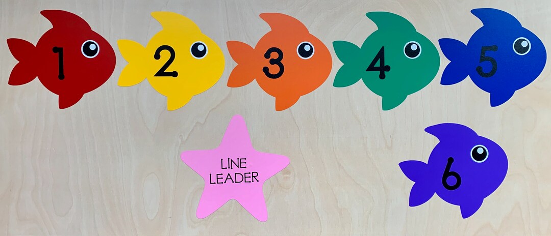 Ocean Theme Line up Floor Decals, Social Distancing Decals, Pre-made ...