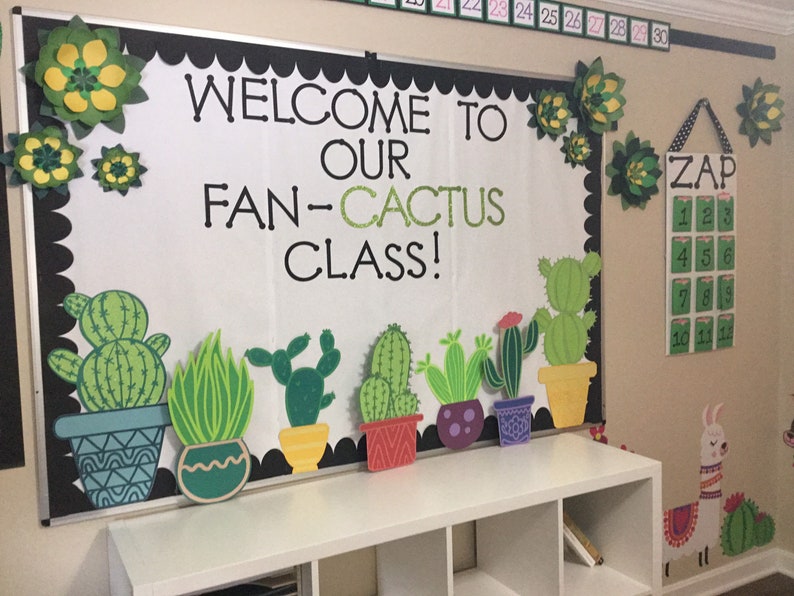Cactus Themed Bulletin Board Classroom Decor Bulletin - Etsy