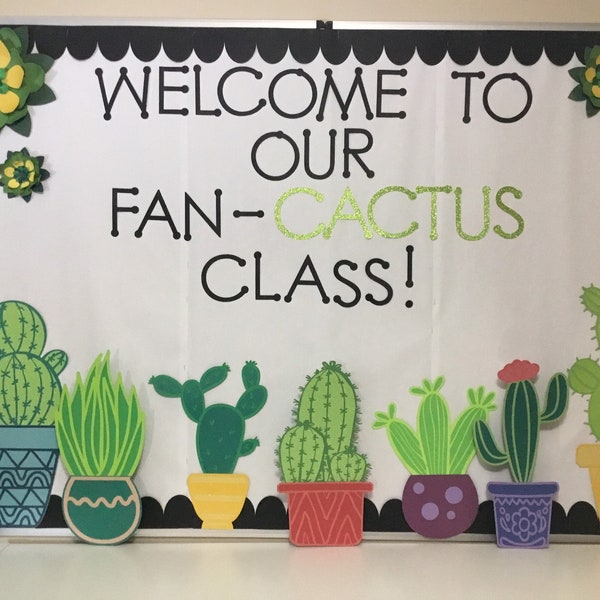 Cactus Classroom Decor - Etsy