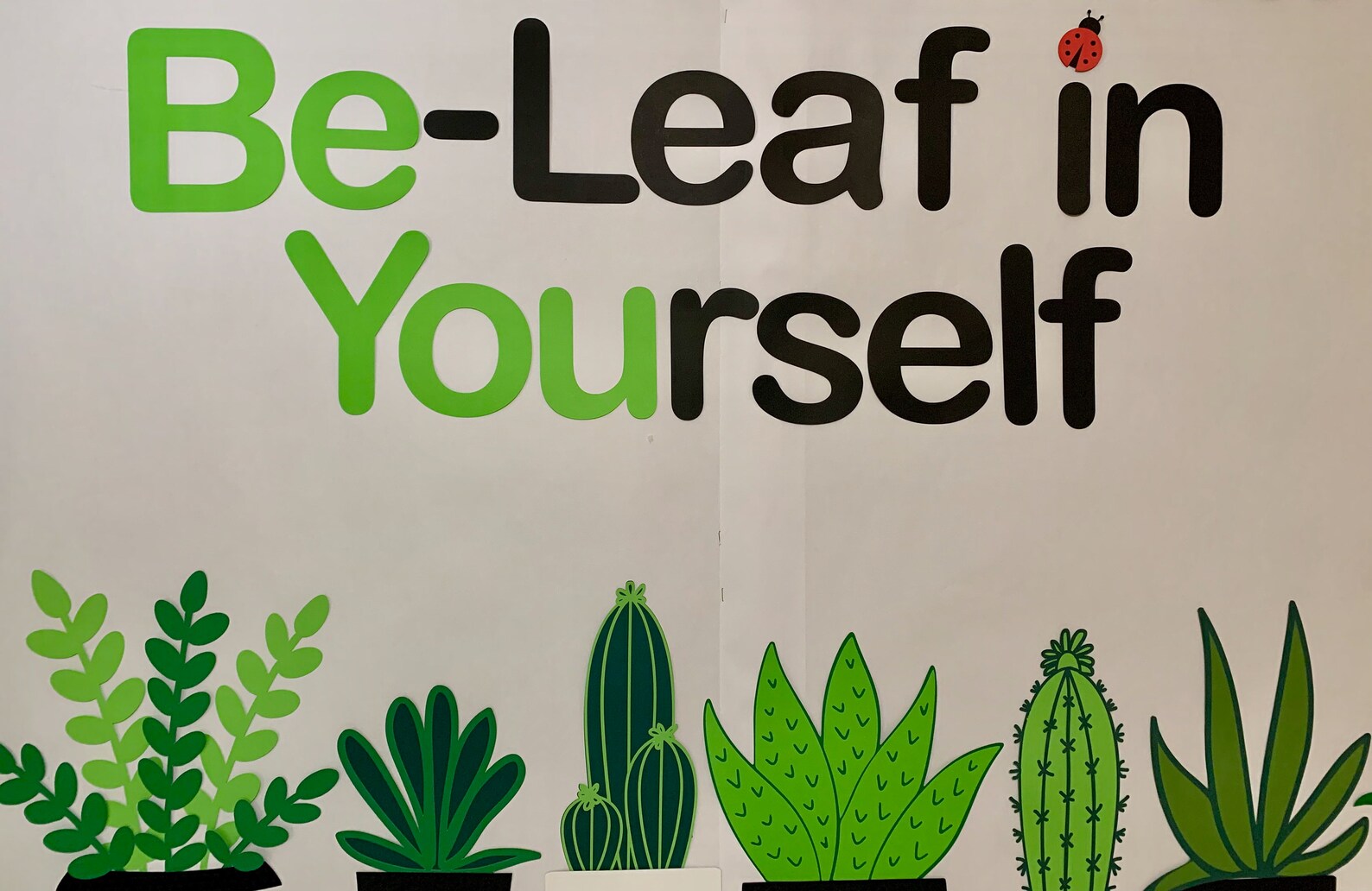 Be-leaf in Yourself Plant Theme Botanical Board Pre-made - Etsy