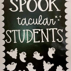 I Teach the Most Spooktacular Students; Halloween Door Kit; October ...