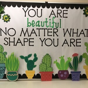 Cactus Themed Bulletin Board, Classroom Decor, Bulletin Boards, Pre ...