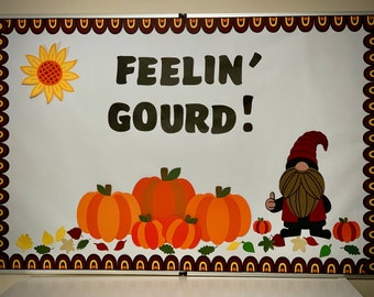 Fall Bulletin Board Set, Fall Bulletin Board Decorations, Squirrel ...