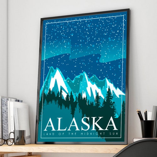 Alaska Travel Poster Instant Download - Etsy