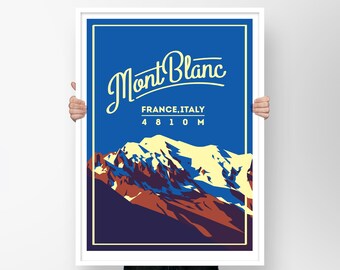 Digital Prints Art & Collectibles UTMB Ultra Tour Du Mont Blanc Print ...