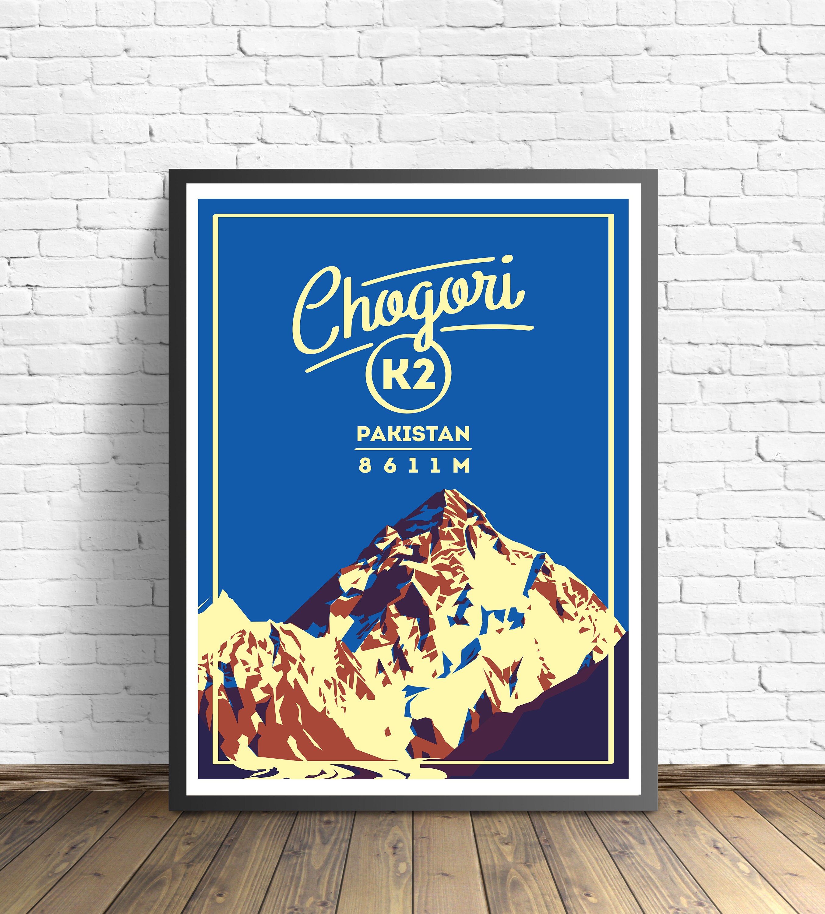Chogori K2 Mountain Travel Print , Pakistan Poster - Etsy