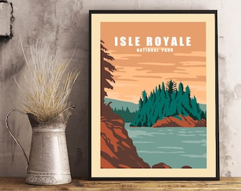 Isle Royale National Park Poster Subpar Parks Poster - Etsy