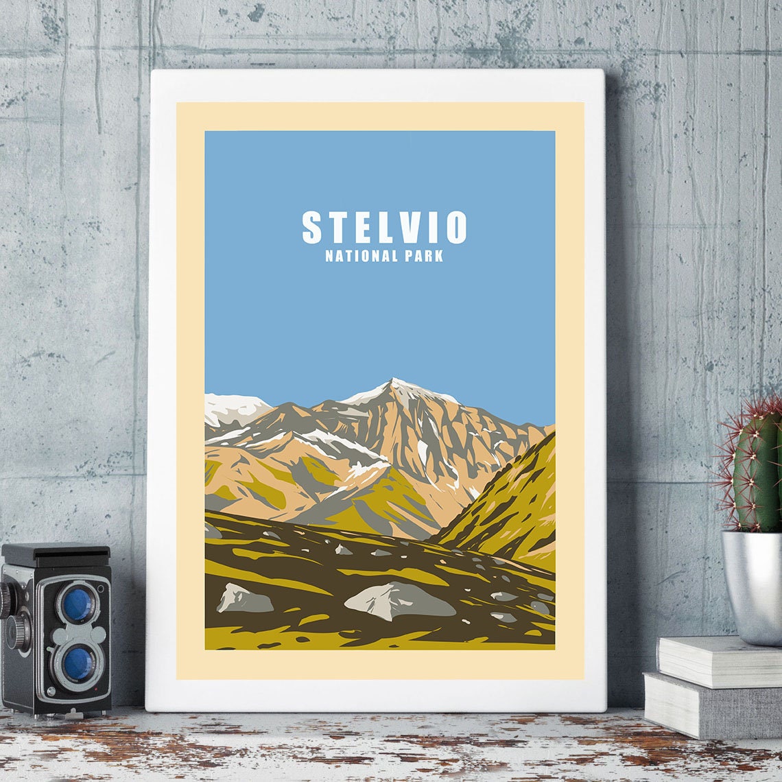 Stelvio National Park Poster Passo Dello Stelvio Print - Etsy