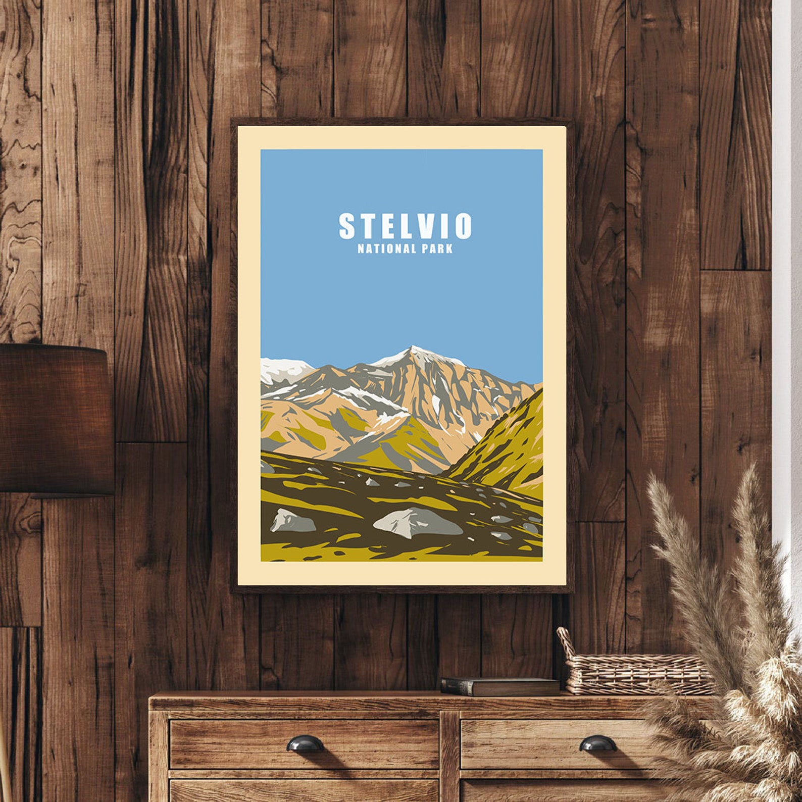 Stelvio National Park Poster Passo Dello Stelvio Print - Etsy