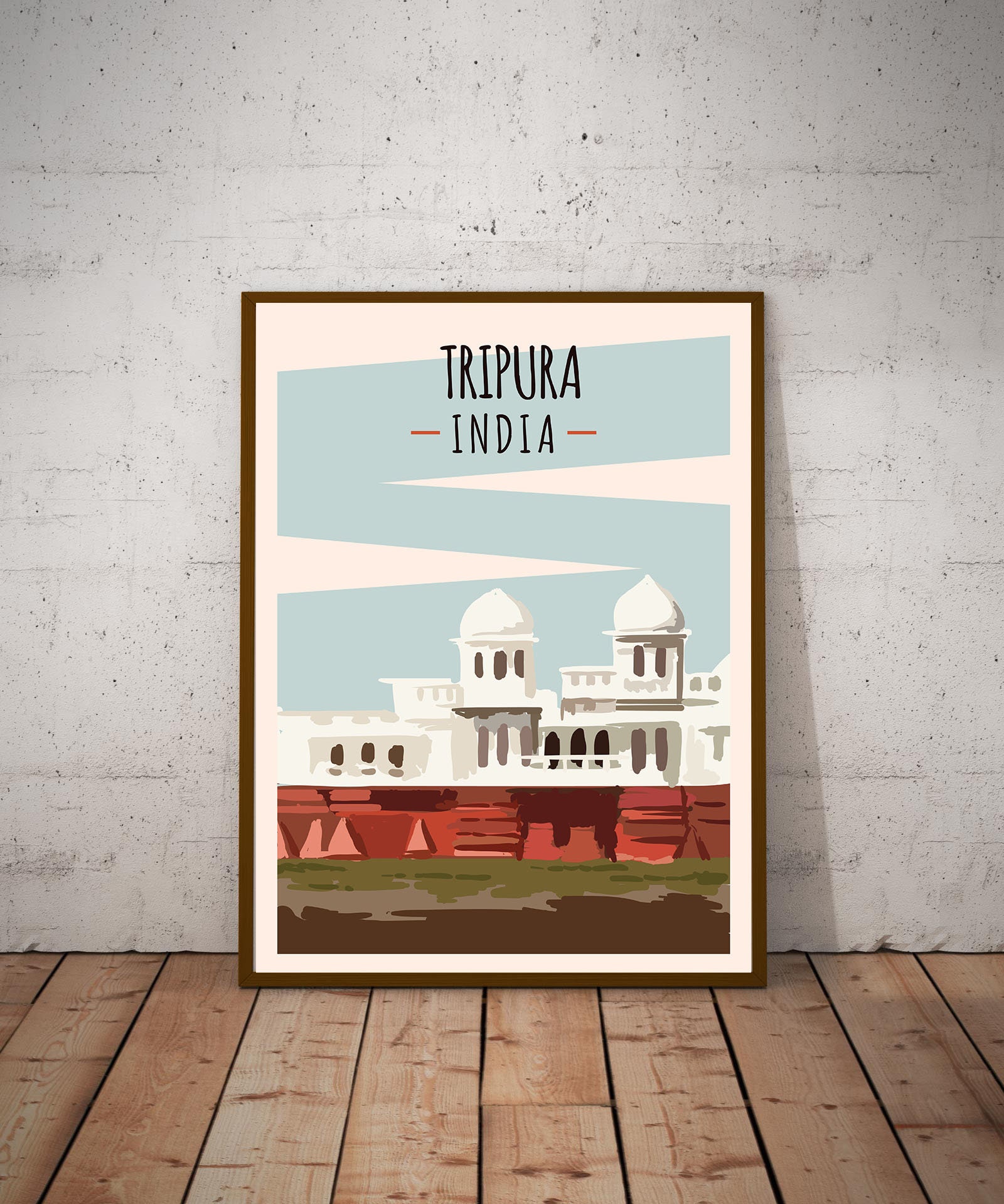 Tripura Travel Poster , India Print - Etsy Canada