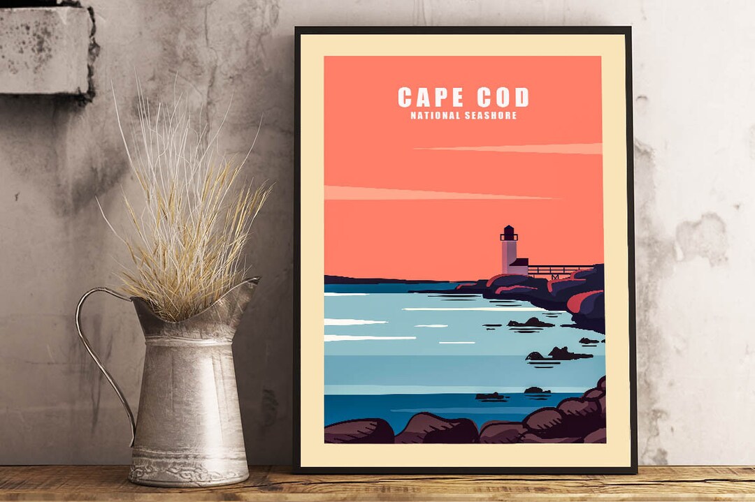 Cape Cod National Seashore Travel Poster Cape Cod Print - Etsy