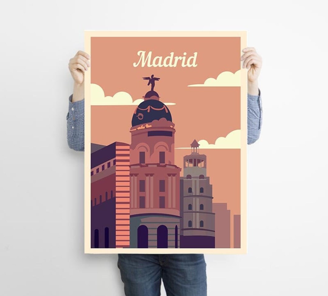 Madrid Travel Poster, Spain Print - Etsy