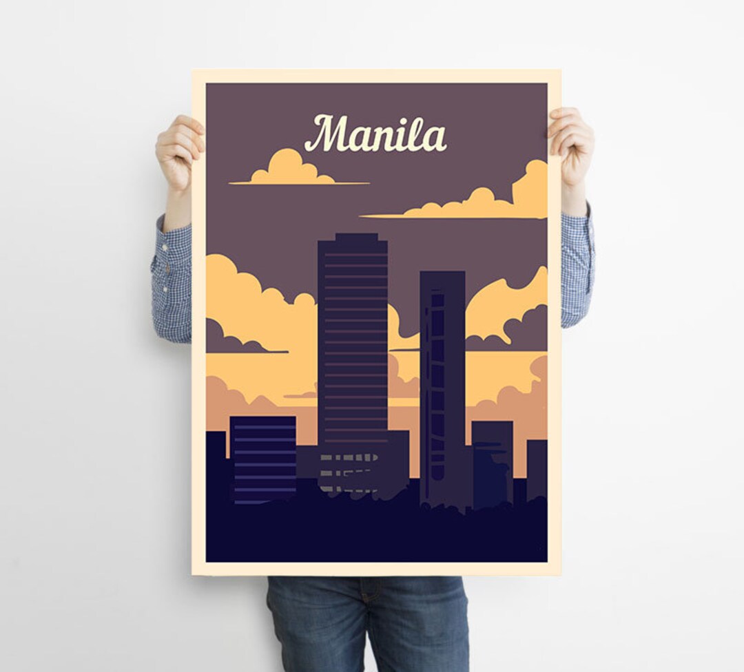 Philippines Travel Poster Manila Print - Etsy