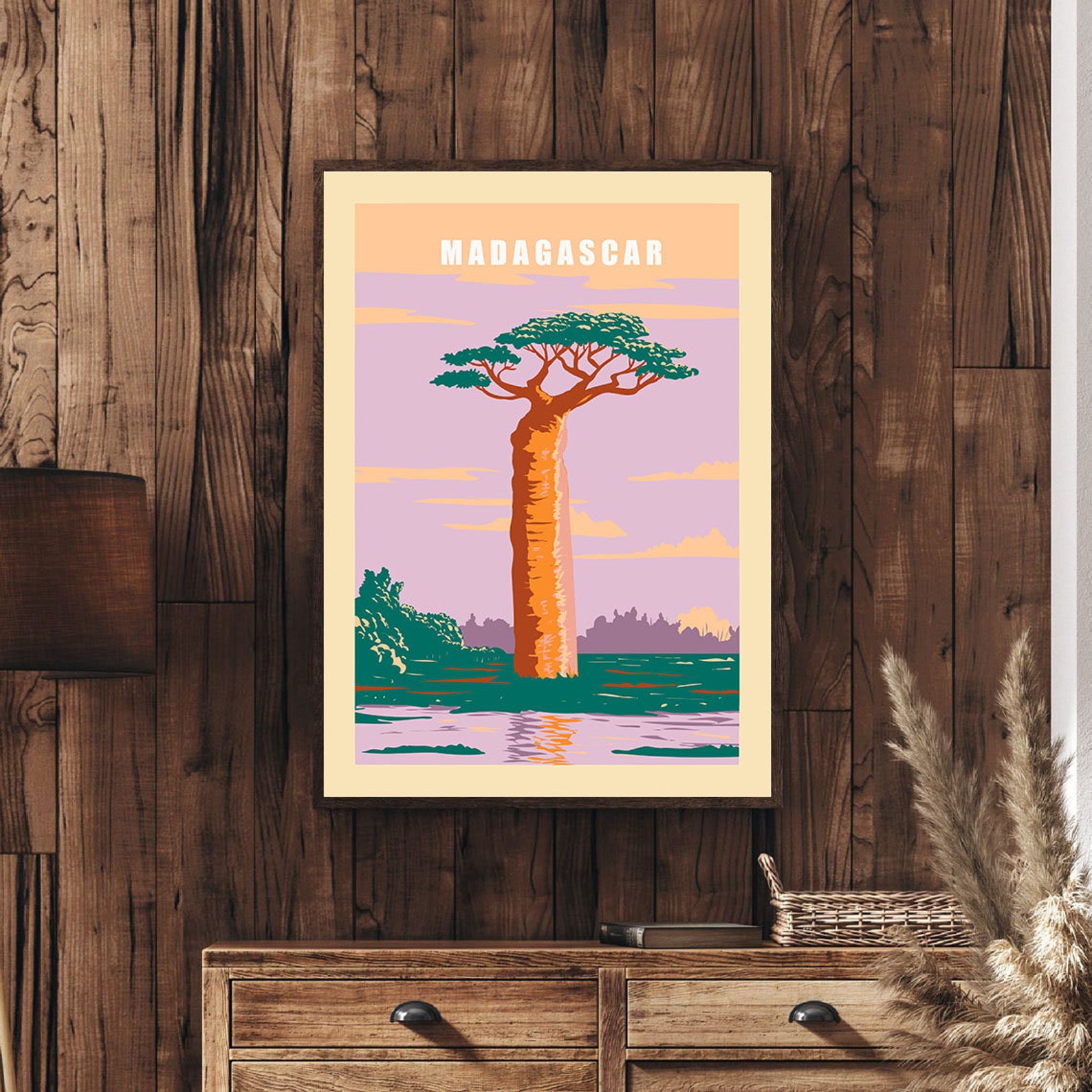 Madagascar Print Madagascar Poster Madagascar Trees Baobab - Etsy