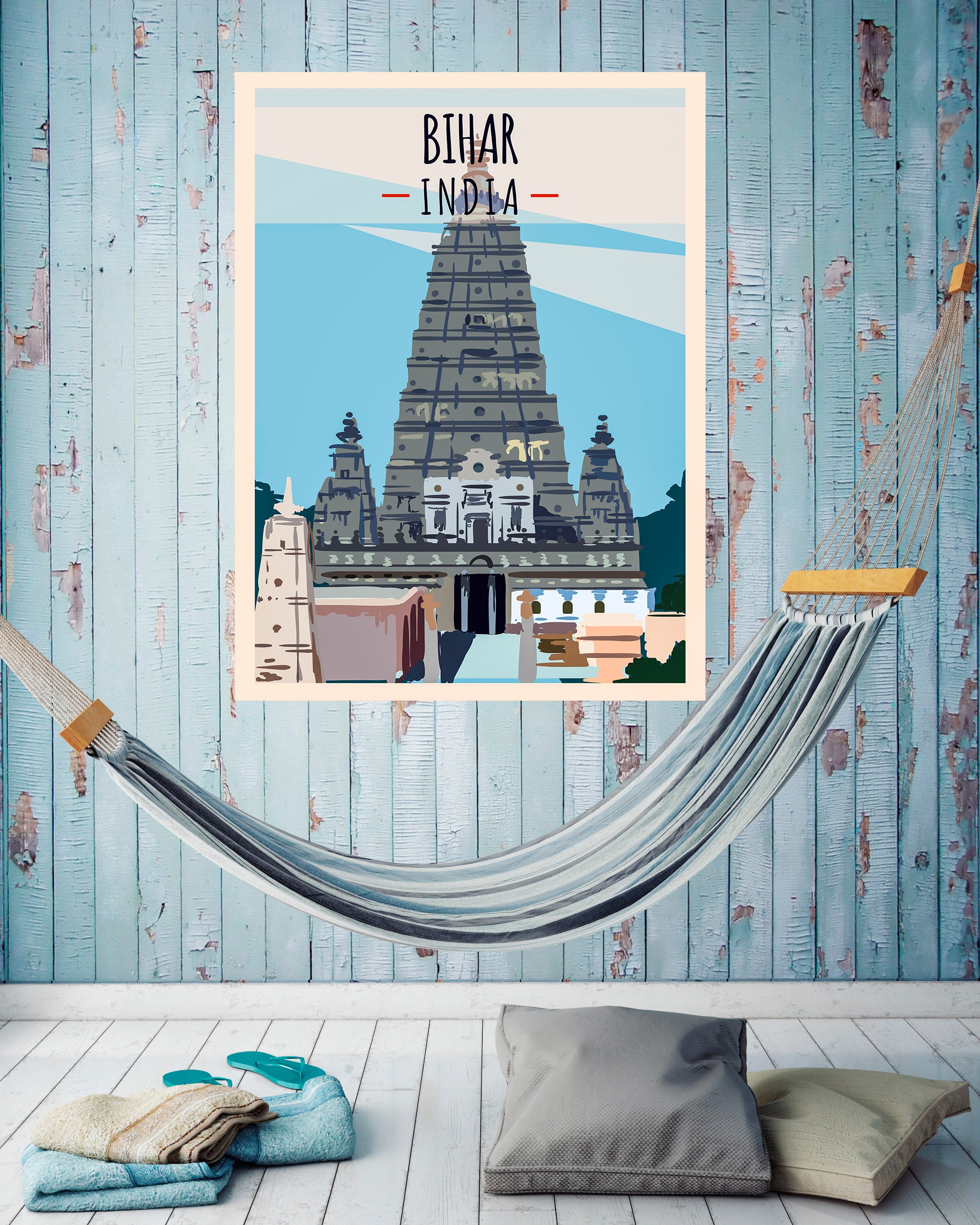 Bihar Travel Print , póster de la india - Etsy España