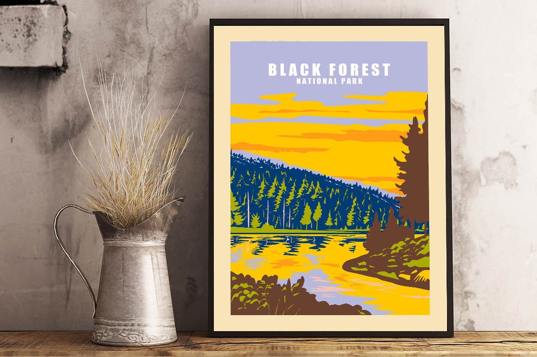 Black Forest National Park Poster , Black Forest Print , Germany ...