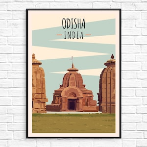 Odisha Travel Poster , India Print - Etsy