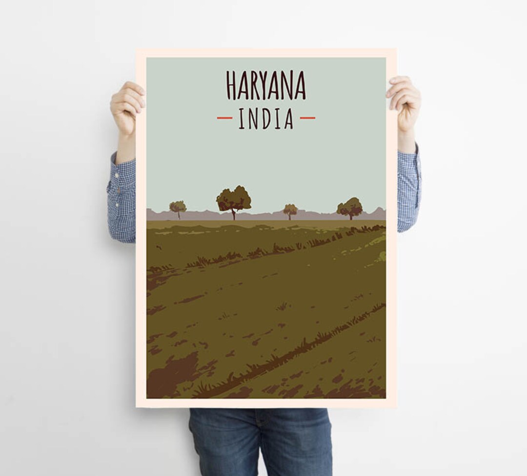 Haryana Travel Print , Póster de la India - Etsy España