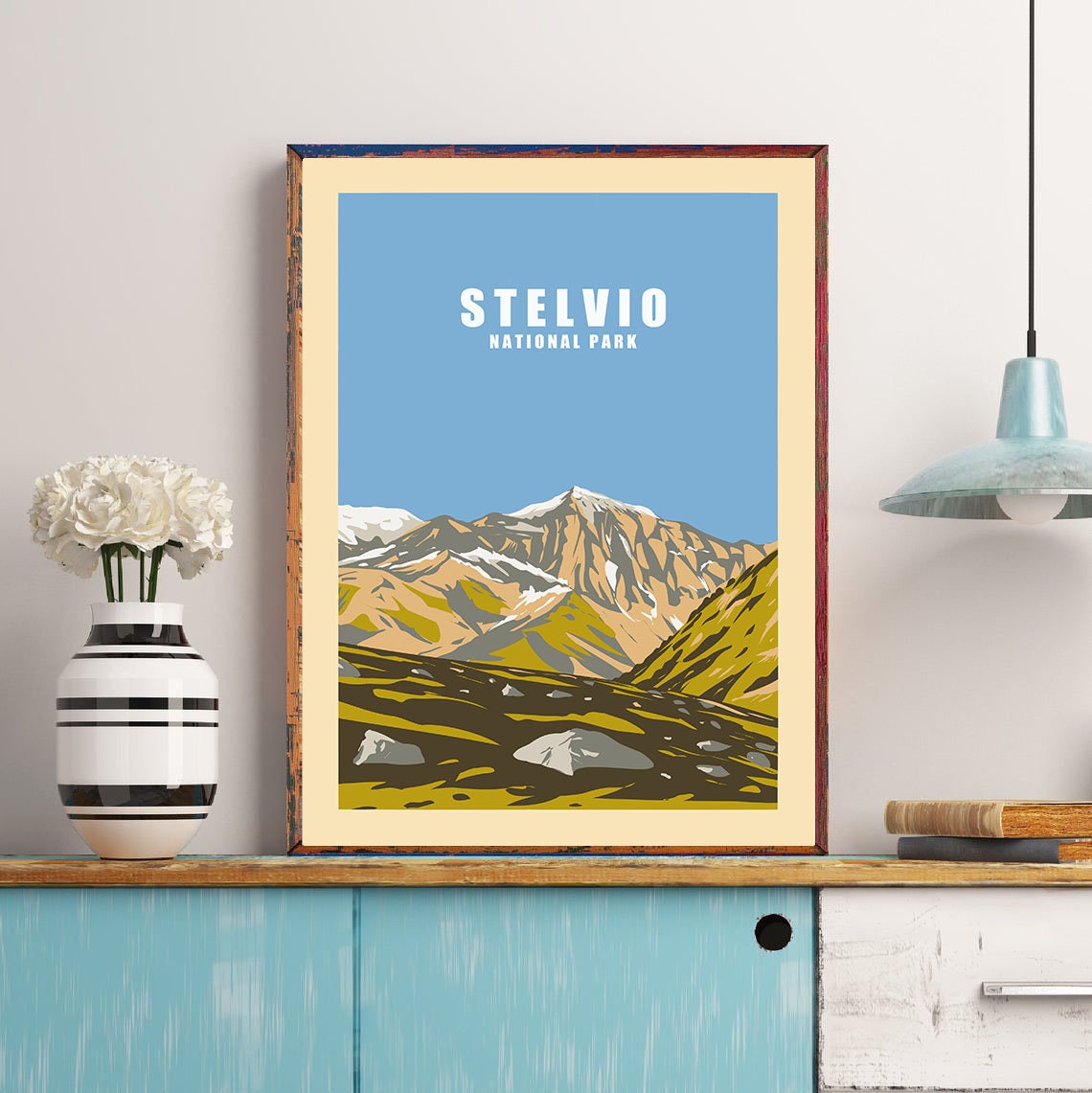 Stelvio National Park Poster Passo Dello Stelvio Print - Etsy