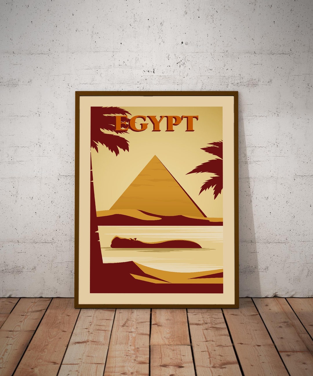 Egypt Travel Print Nile River Poster - Etsy