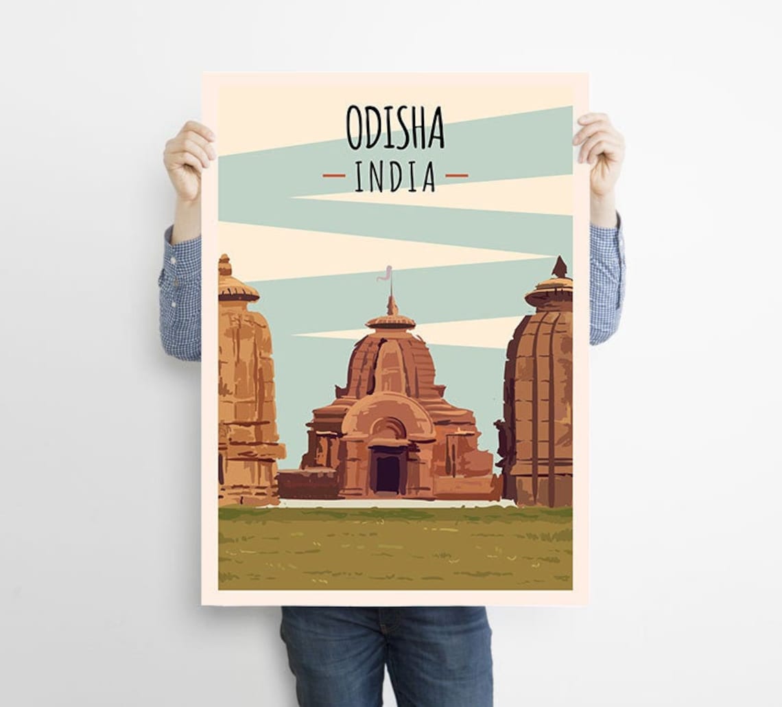 Odisha Travel Poster India Print - Etsy Ireland