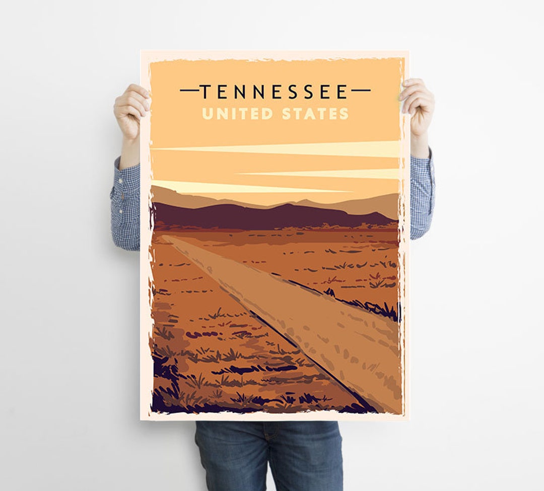 Tennessee Travel Poster , Tennessee Print - Etsy