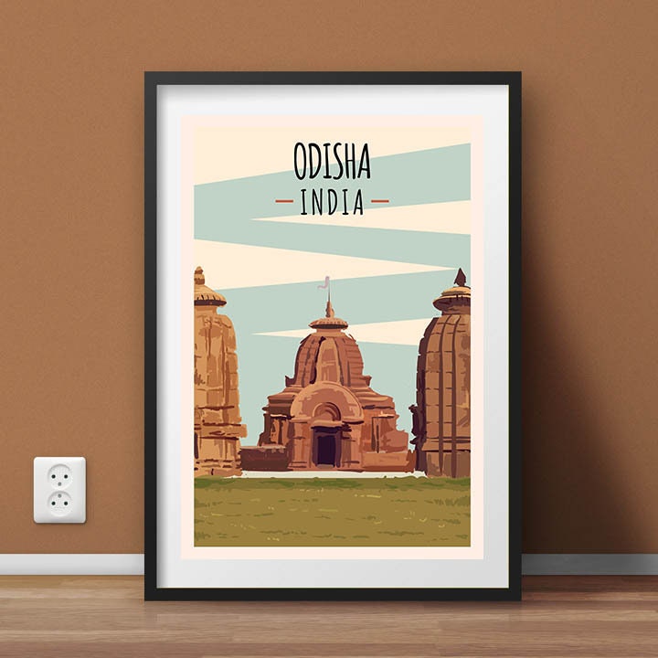Odisha Travel Poster India Print - Etsy Ireland